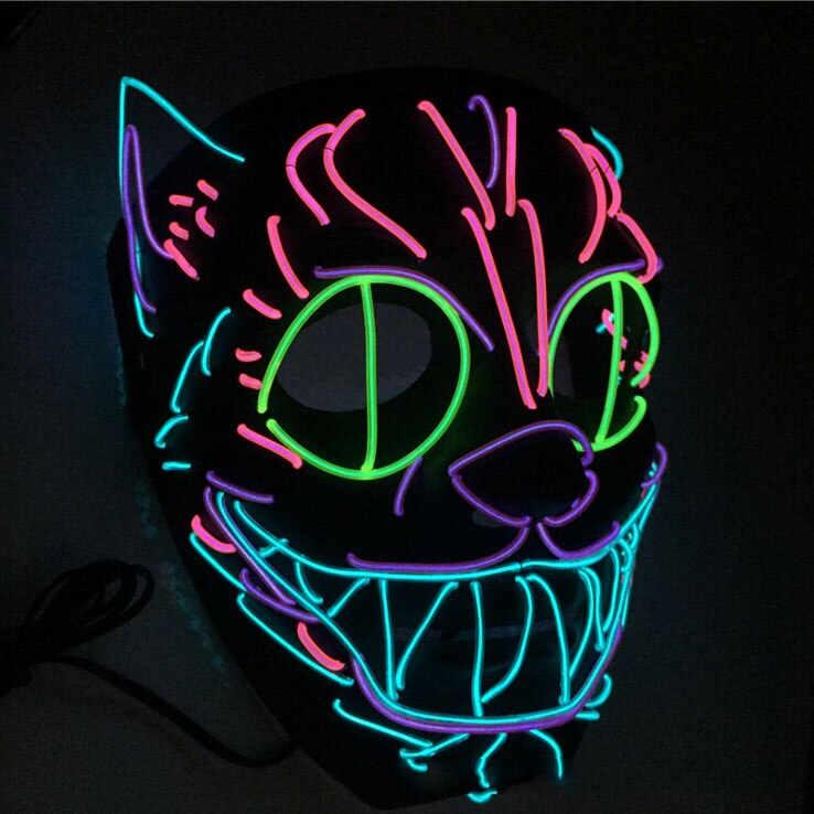 Cheshire Cat Glow Mask – Neon Culture