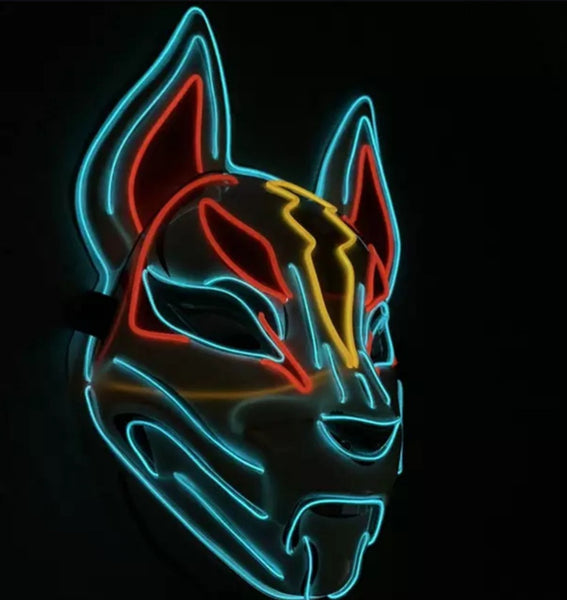 Fox Cosplay Neon Glow Mask – Neon Culture