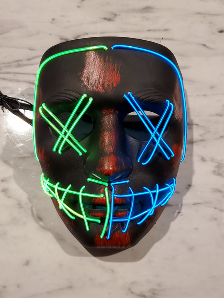 The Purge Deluxe Double Color Glow Mask 2020 – Neon Culture