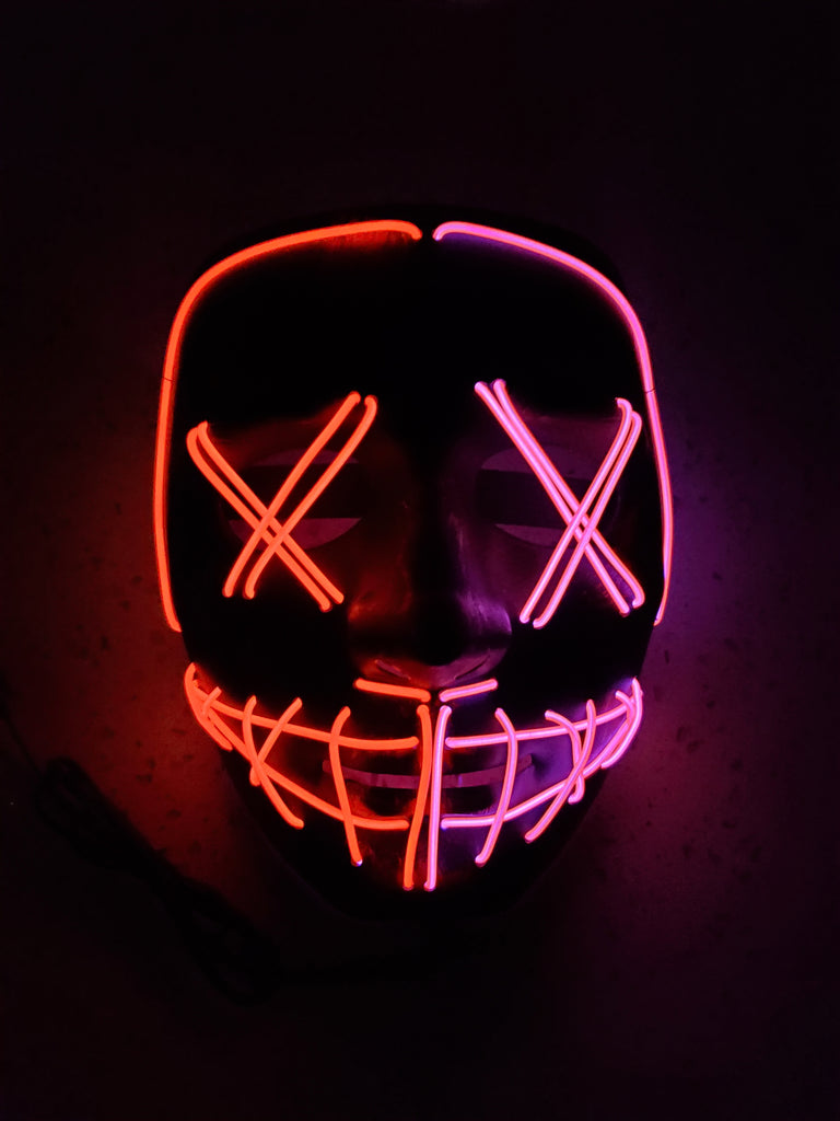 The Purge Deluxe Double Color Glow Mask 2020 – Neon Culture