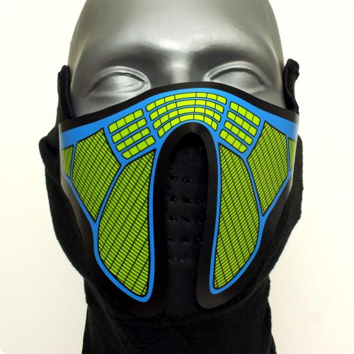 Sound Reactive Subzero LED Rave Mask – Neon Culture